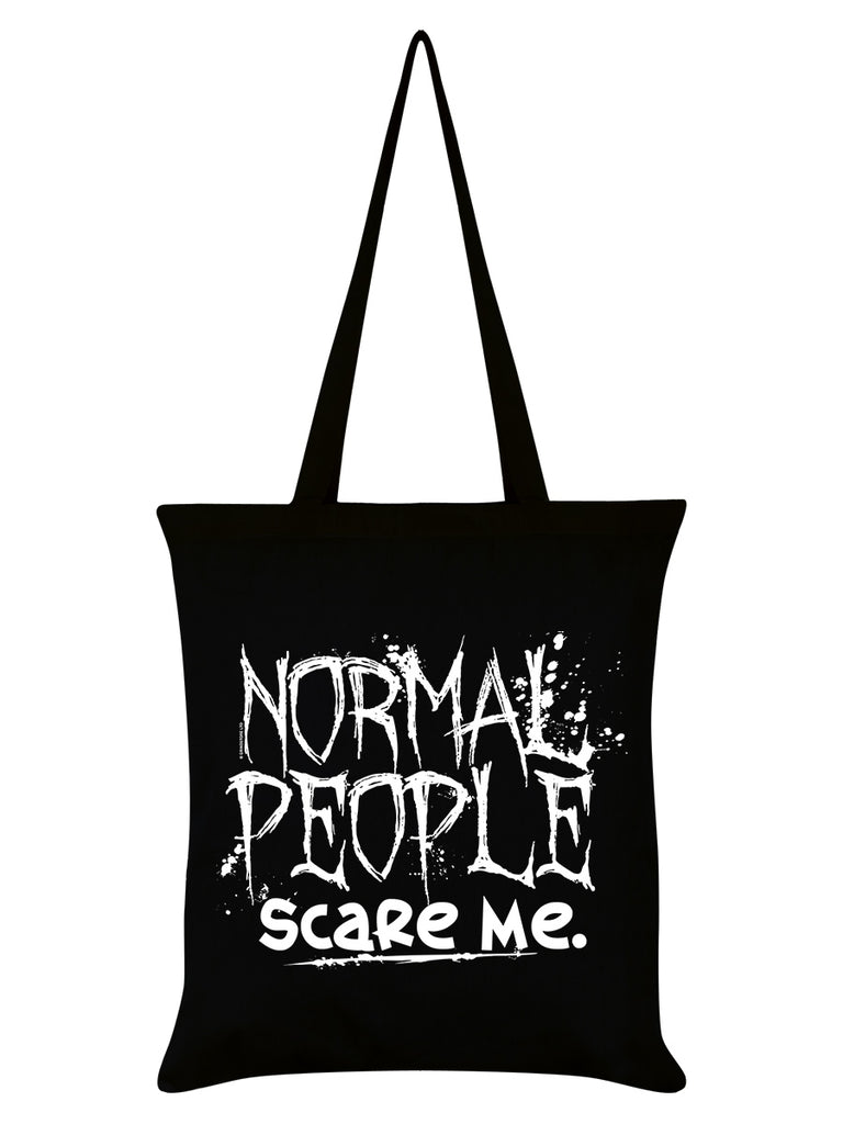 Normal People Scare Me Black Tote Bag – Grindstore Wholesale