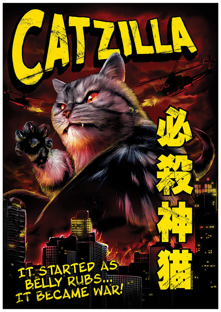 Horror Cats Catzilla Mini Poster – Grindstore Wholesale