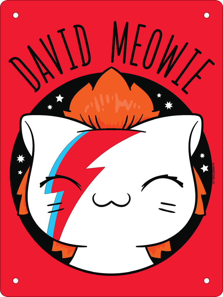 VIPets David Meowie Mini Tin Sign – Grindstore Wholesale